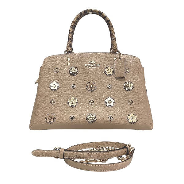 コーチ COACH デイジー ライリーアップリケ 91141 レザー 2WAY バッグ ハンドバッグ ショルダーバッグ レディース【中古】