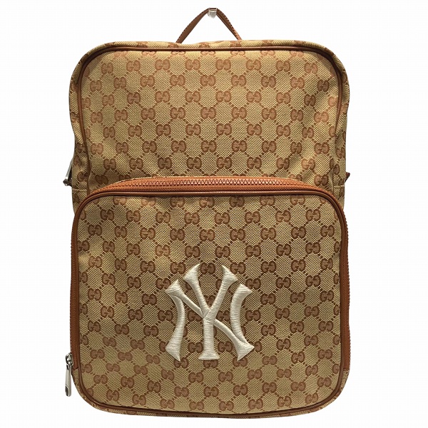グッチ GUCCI 536724 NYヤンキース バッグパック バッグ リュック ユニセックス【中古】