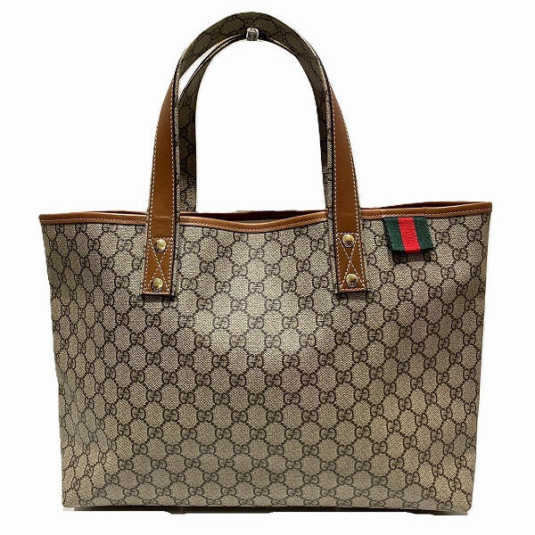 グッチ GUCCI シェリーライン 211134 GGスプリーム バッグ トートバッグ レディース【中古】