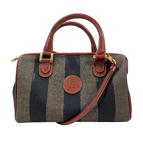 フェンディ FENDI ペカン ミニボストン ブラウン バッグ ハンドバッグ ショルダーバッグ レディース【中古】
