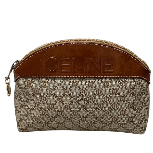 セリーヌ CELINE マカダム 化粧ポーチ ブランド小物 ポーチ レディース バッグ【中古】