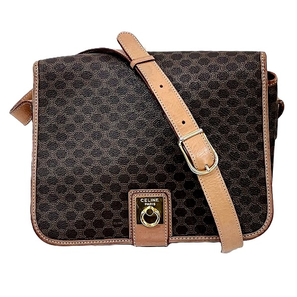 セリーヌ CELINE マカダム ブラウン バッグ ショルダーバッグ レディース【中古】
