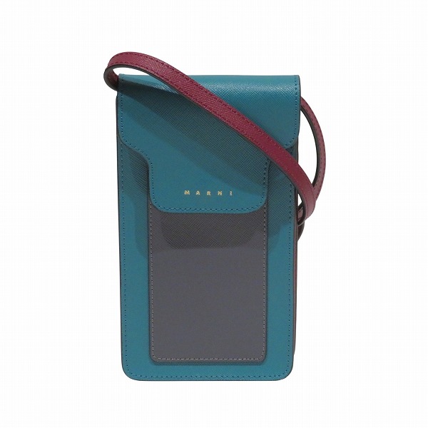マルニ フォンケース クロスボディ マルチカラー レザー バッグ ショルダーバッグ ユニセックス【中古】
