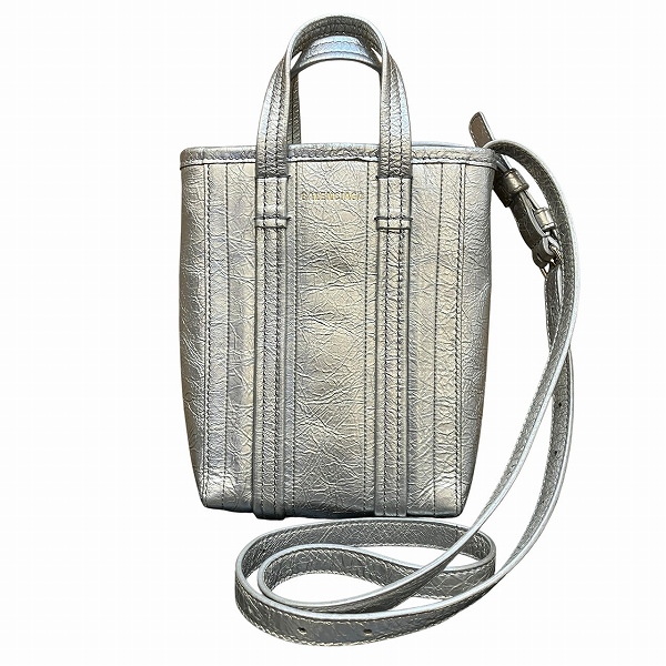 バレンシアガ バーブ 693793 レザー フォンフォルダー ポシェット バッグ ショルダーバッグ レディース【中古】