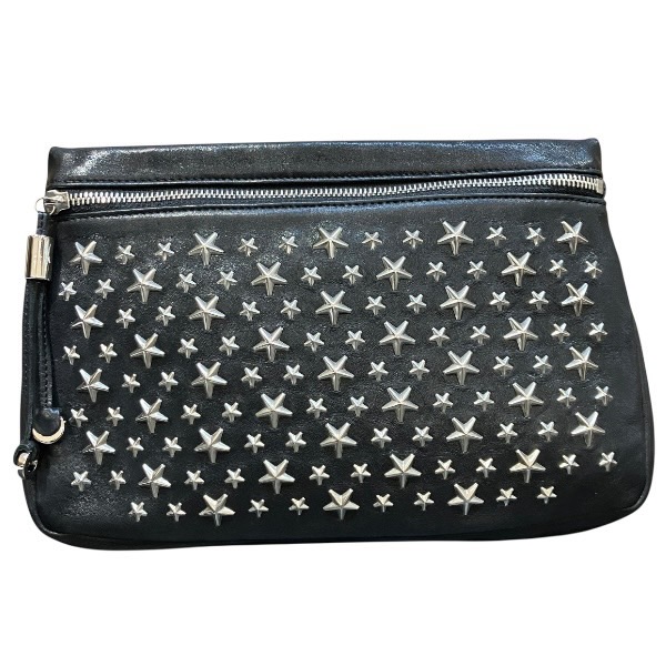 ジミーチュウ ゼナ スタースタッズ バッグ クラッチバッグ レディース【中古】