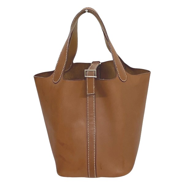 エルメス Hermes ピコタンロックPM ブラウン バッグ トートバッグ ハンドバッグ レディース【中古】