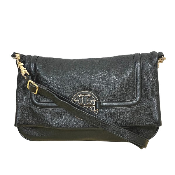 トリーバーチ レザー ブラック バッグ ショルダーバッグ レディース【中古】