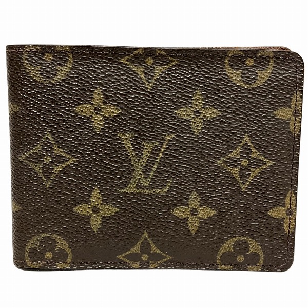 ルイヴィトン Louis Vuitton モノグラム ポルトフォイユ ミュルティプル M60895 2つ折り財布 ユニセックス【中古】
