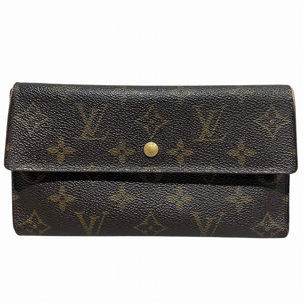 ルイヴィトン Louis Vuitton モノグラム ポルトフォイユインターナショナル M61217 長財布 3つ折り財布 ユニセックス【中古】