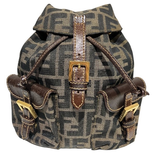 フェンディ FENDI ズッカ バッグ ミニ リュック レディース【中古】