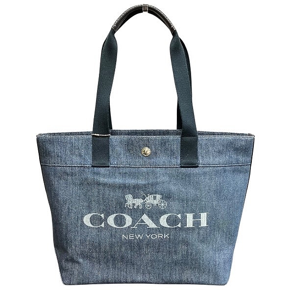 コーチ COACH 67415 デニム キャンバス バッグ トートバッグ レディース【中古】