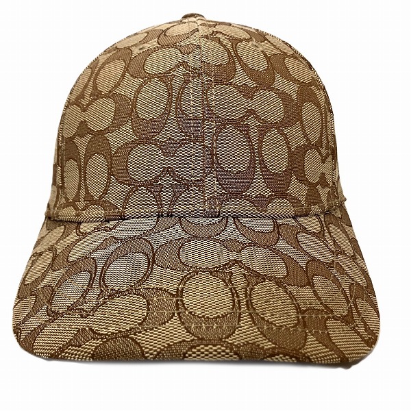 コーチ COACH シグネチャー ベースボール キャップ C5211 ブランド小物 帽子 ユニセックス【中古】