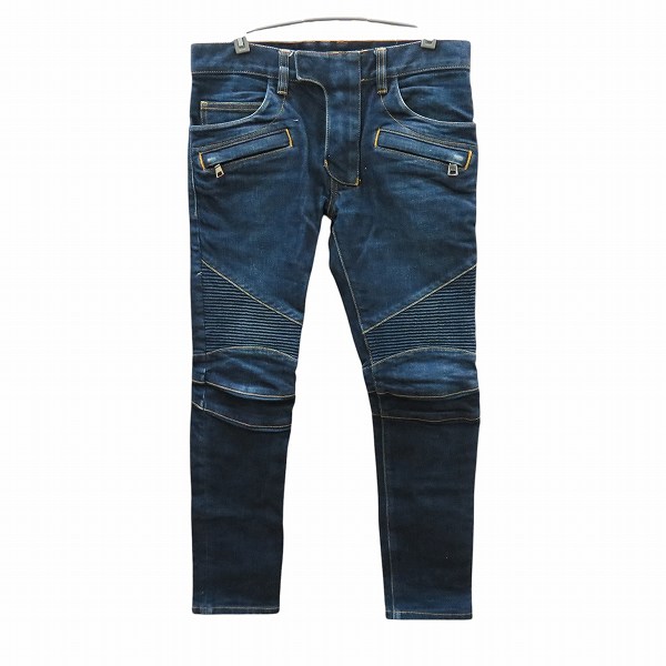 バルマン S5HT551C710 ジップフライ ストレッチ バイカーデニム アパレル パンツ メンズ 小物【中古】