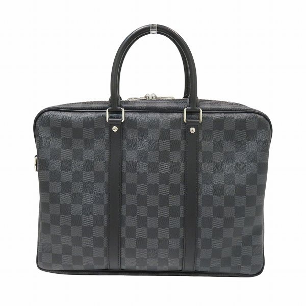 ルイヴィトン Louis Vuitton ダミエグラフィット ポルト ドキュマン・ヴォワヤージュ N41478 バッグ ブリーフケース ビジネスバッグ メンズ【中古】