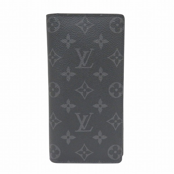 ルイヴィトン Louis Vuitton モノグラム エクリプス ポルトフォイユ・ブラザ M61697 長財布 メンズ 小物【中古】