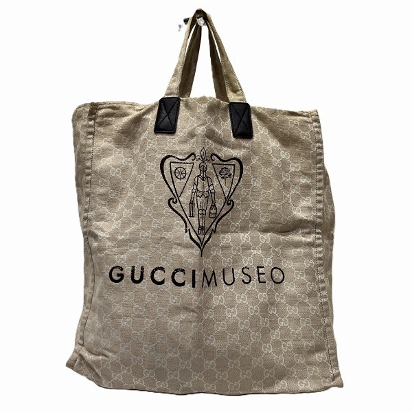 グッチ GUCCI GGキャンバス ミュゼオ 283411 バッグ トートバッグ ハンドバッグ レディース【中古】