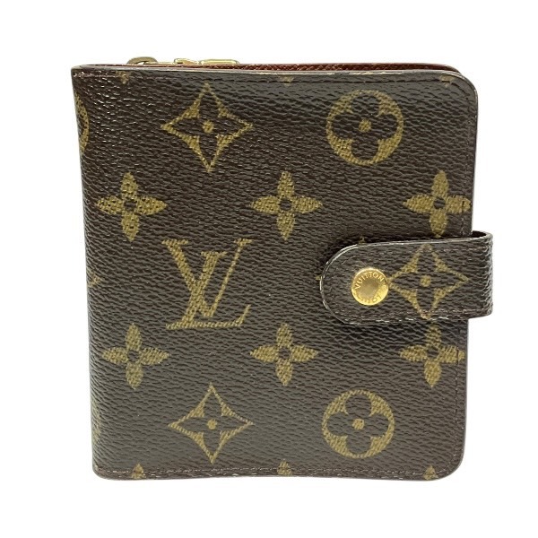 ルイヴィトン Louis Vuitton モノグラム コンパクトジップ M61667 2つ折り財布 ユニセックス【中古】
