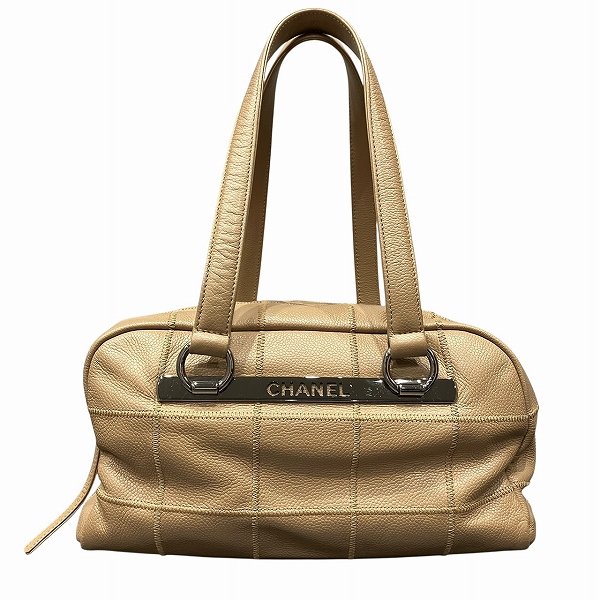 シャネル CHANEL チョコバー A26135 ミニボストンバッグ バッグ ショルダーバッグ レディース【中古】