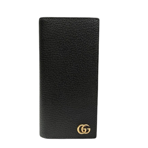 グッチ GUCCI GGマーモント ダブルG ロング ウォレット 428740 長財布 メンズ【中古】