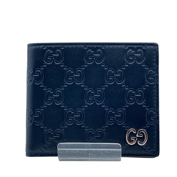 グッチ GUCCI グッチシマ 473916 2つ折り財布 メンズ【中古】