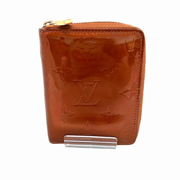 ルイヴィトン Louis Vuitton モノグラムヴェルニ ブルーム M91152 ラウンドファスナー 2つ折り財布 ユニセックス【中古】