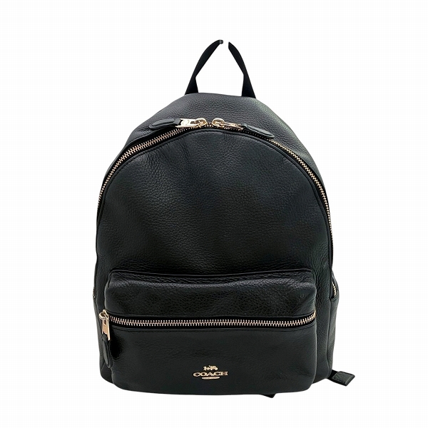 コーチ COACH チャーリーミディアムバッグパック F30550 レザー バッグ リュック レディース【中古】