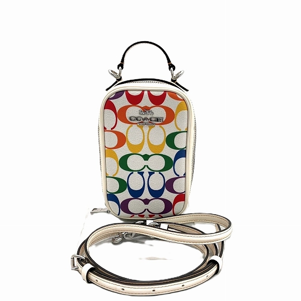 コーチ COACH エヴァ フォーン クロスボディ CK189 レインボー バッグ ボディバッグ レディース【中古】