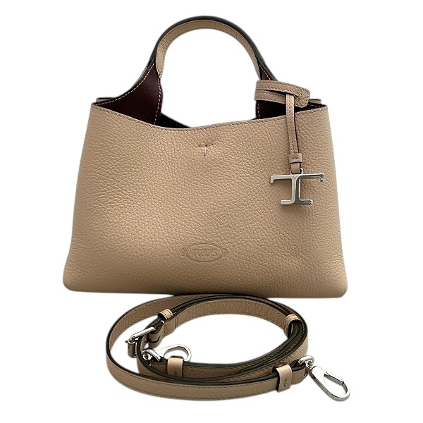 トッズ Tタイムレス XBWAPAEL000QRI6O44 マイクロ 2way バッグ ハンドバッグ ショルダーバッグ レディース【中古】