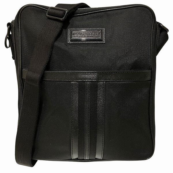 バーバリー Burberry ブラック キャンバス×レザー バッグ ショルダーバッグ ユニセックス【中古】