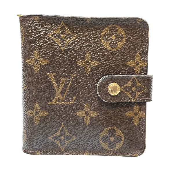 ルイヴィトン Louis Vuitton モノグラム コンパクトジップ M61667 2つ折り財布 ユニセックス【中古】