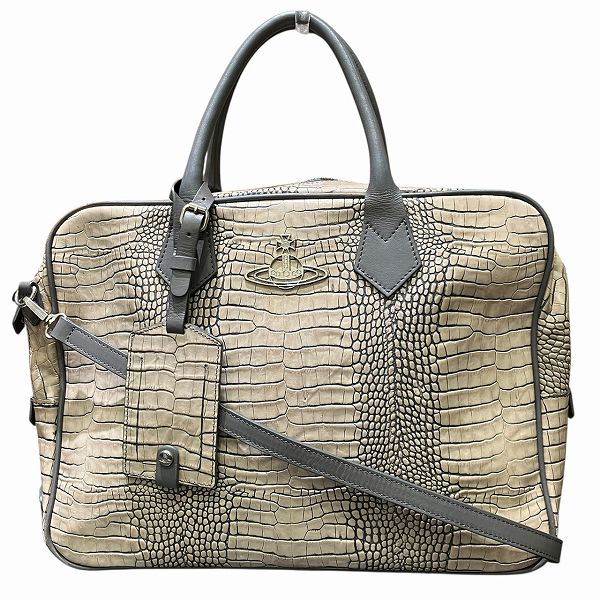 ヴィヴィアンウェストウッド クロコダイル型押し バッグ ハンドバッグ ショルダーバッグ レディース【中古】
