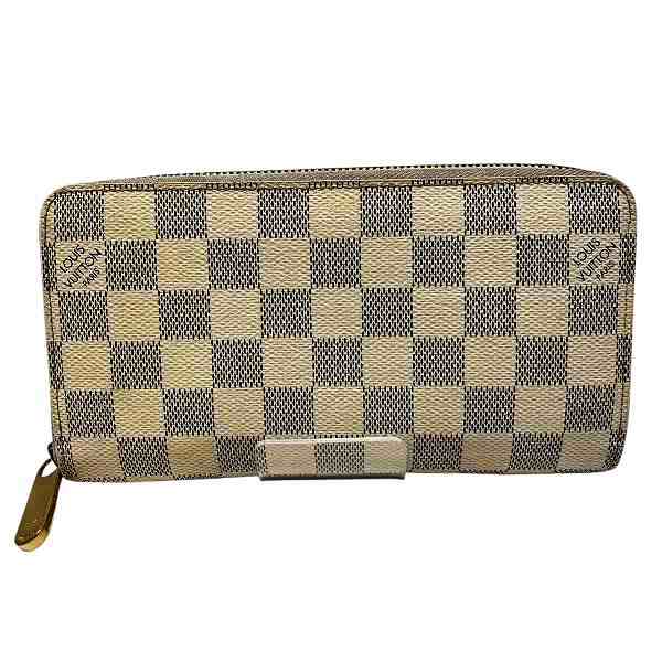 ルイヴィトン Louis Vuitton ダミエアズール ジッピーウォレット N60019 ラウンドファスナー 長財布 レディース【中古】