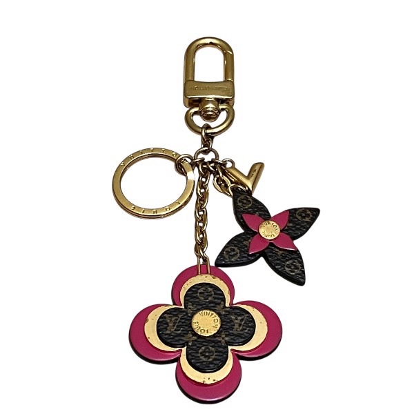 ルイヴィトン Louis Vuitton ポルトクレ ブルーミング フラワー M63084 ブランド小物 キーホルダー レディース【中古】