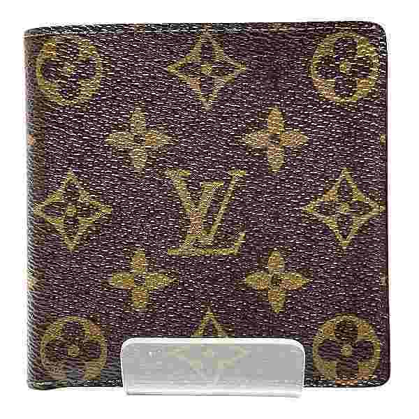 ルイヴィトン Louis Vuitton モノグラム ポルトフォイユマルコ M61675 2つ折り財布 ユニセックス【中古】