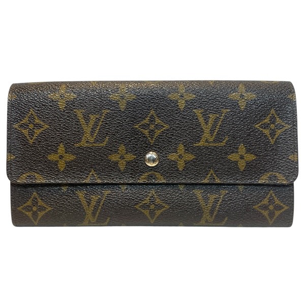 ルイヴィトン Louis Vuitton モノグラム ポシェットポルト モネ クレディ M61723 長財布 ユニセックス【中古】