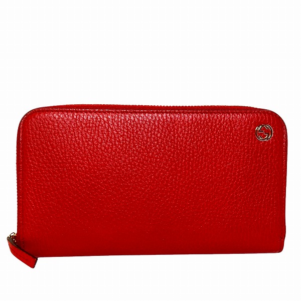グッチ GUCCI インターロッキングG 449347 長財布 レディース【中古】
