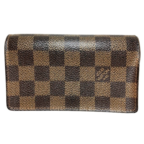 ルイヴィトン Louis Vuitton ダミエ ポルトフォイユ トレゾール N61736 2つ折り財布 ユニセックス【中古】