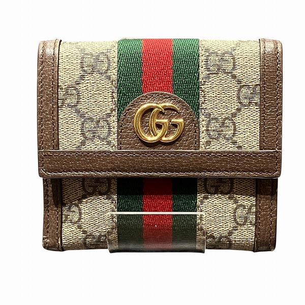 グッチ GUCCI オフィディア 523173 2つ折り財布 ユニセックス【中古】