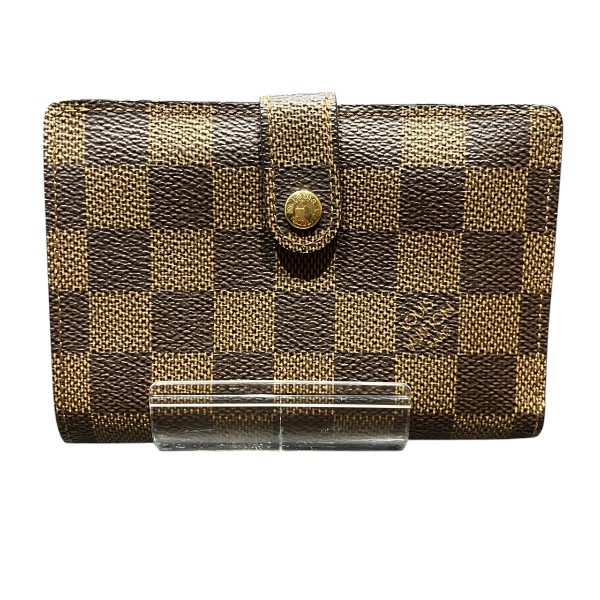 ルイヴィトン Louis Vuitton ダミエ ポルト フォイユヴィエノワ N61674 2つ折り財布 ユニセックス【中古】