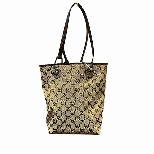 グッチ GUCCI GGキャンバス 120840 バッグ ハンドバッグ トートバッグ レディース【中古】