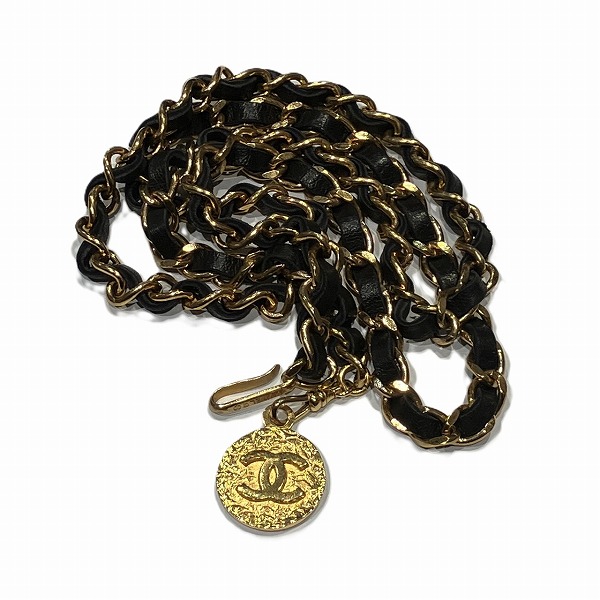 シャネル CHANEL ココマーク チェーンベルトストラップ ヴィンテージ ブランド小物 ベルト レディース【中古】