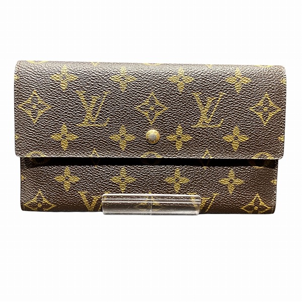 ルイヴィトン Louis Vuitton モノグラム ポルトトレゾール インターナショナル M61215 長財布 3つ折り財布 ユニセックス【中古】