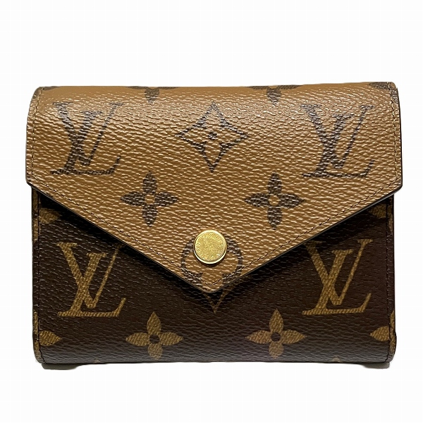 ルイヴィトン Louis Vuitton モノグラムリバース ポルトフォイユヴィクトリーヌ M81557 3つ折り財布 ユニセックス【中古】
