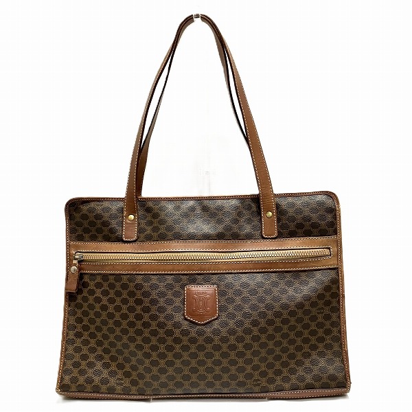 セリーヌ CELINE マカダム M06 バッグ トートバッグ ビジネスバッグ ユニセックス【中古】