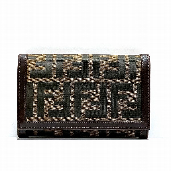 フェンディ FENDI ズッカ 2266・31052・009 2つ折り財布 ユニセックス【中古】