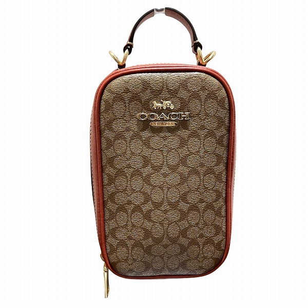 コーチ COACH シグネチャー エヴァ フォーン クロスボディ CF368 バッグ ショルダーバッグ ハンドバッグ レディース【中古】