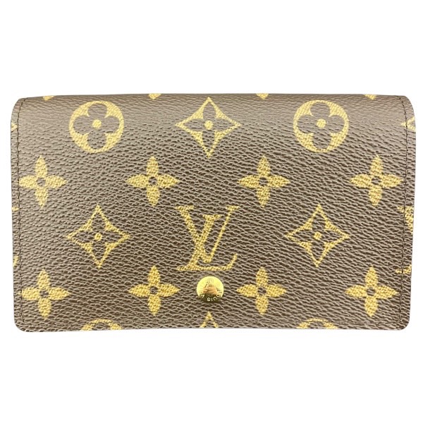 ルイヴィトン Louis Vuitton モノグラム ポルトフォイユ トレゾール M61736 2つ折り財布 ユニセックス【中古】