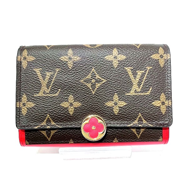 ルイヴィトン Louis Vuitton モノグラム ポルトフォイユ・フロールコンパクト M64587 2つ折り財布 レディース【中古】