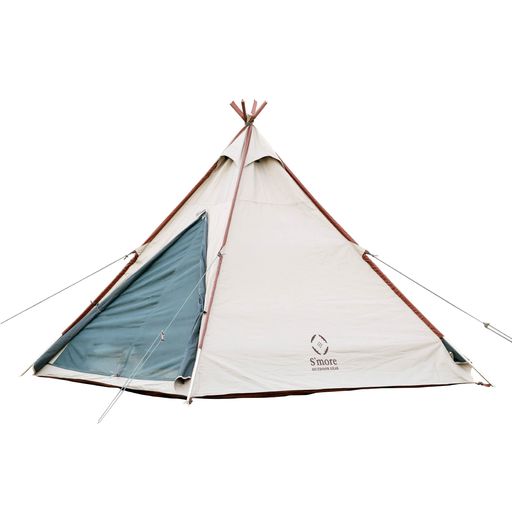 S’MORE(スモア) A-BASE TENT ソロテント ティピーテント テント ティピ TIPI 収納バッグ付き ソロキャンプ 1~2人用 キャンプ 防水 UPF50+ ポリエステル