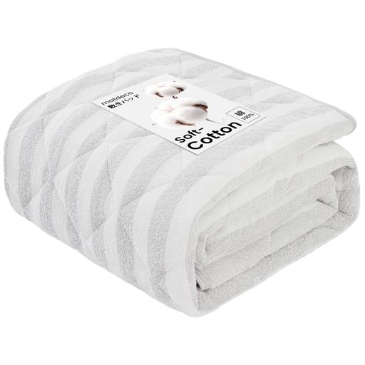 MATDECO 敷きパッド シングル 綿100% ベッドパッド タオル地 【帝人マイティトップII中綿使用】抗菌・防臭・防ダニ加工 吸湿速乾 オールシーズンで使える ベッドシーツ ベッドマット ...